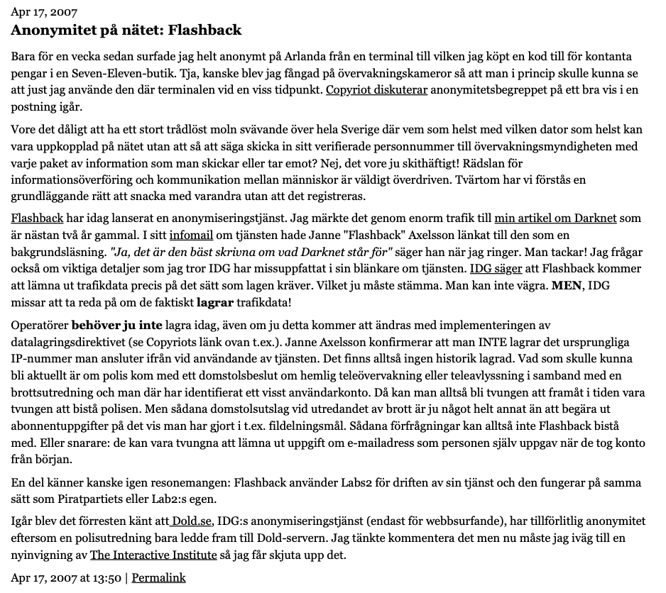 Flashback i media - Flashback.se